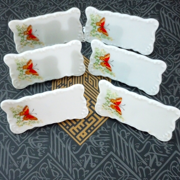 Strafford | Dining | Six Gorgeous Porcelain Place Card Holders | Poshmark